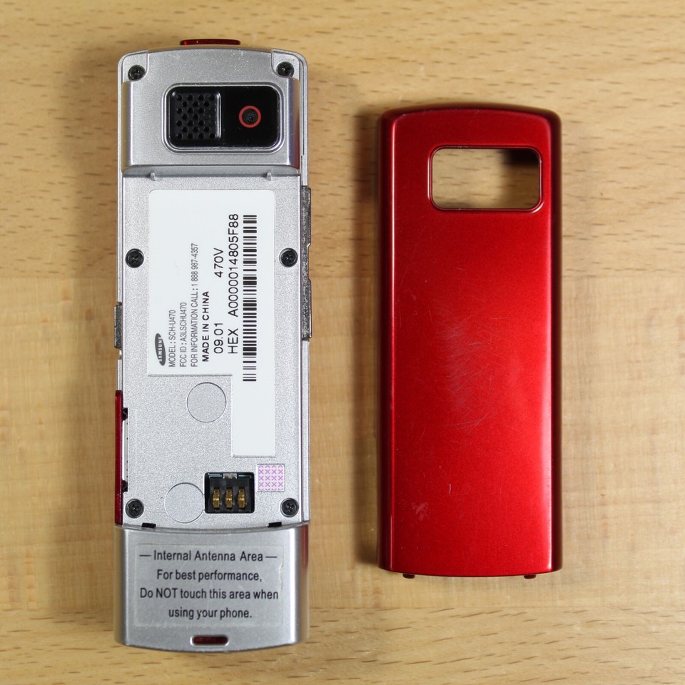 Vintage Samsung Juke SCH-U470 Verizon Red Cell Phone Good #209 | eBay