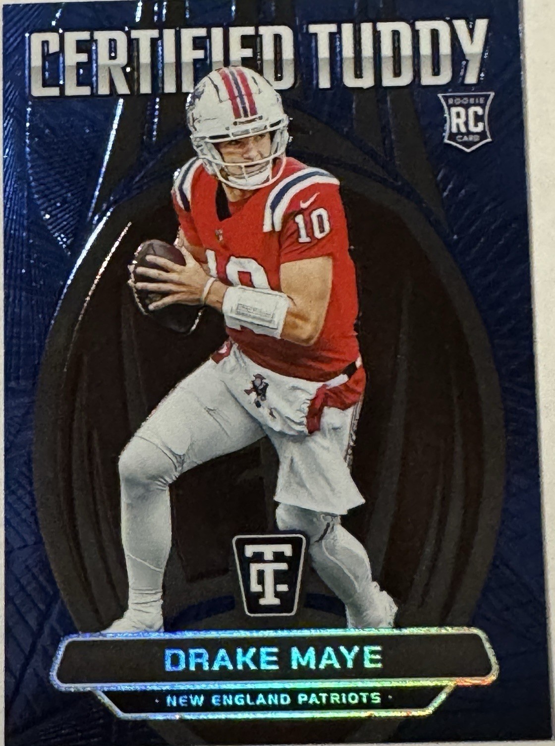 2024 Panini Totally Certified - Certified Tuddy Drake Maye #3 Mirror Blue /199 (RC) for sale ...