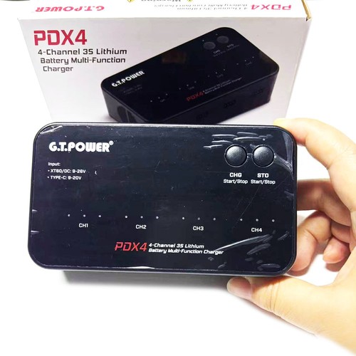 GT Power PDX4 1S 2S 3S LiPo Multi-Function Battery Balance Charger for ...