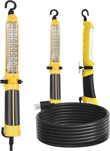 LED Trouble Light 25FT Handheld Work Light Corded Magnet Hooks ETL ...