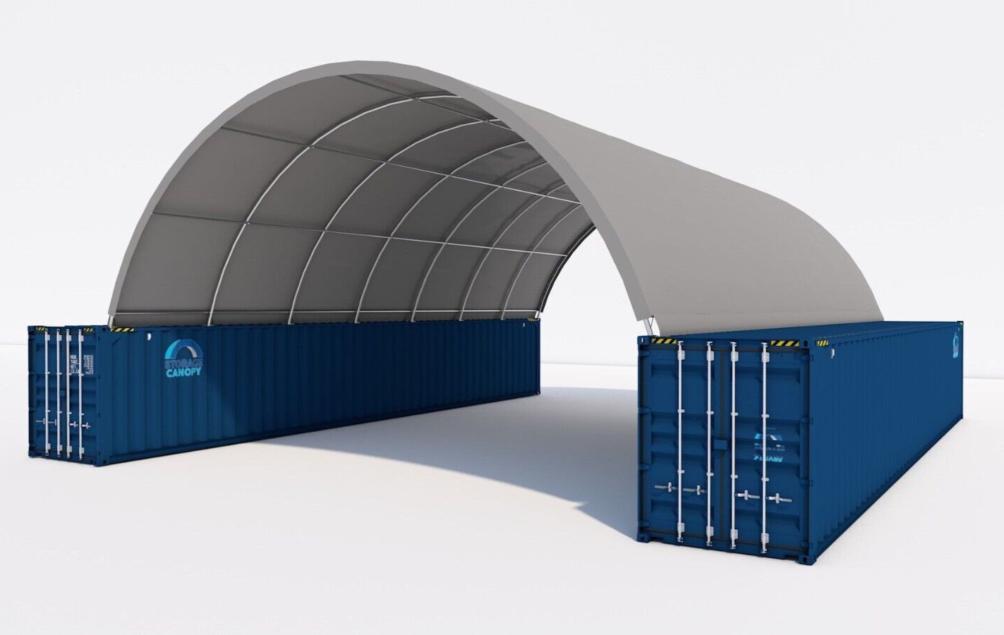 40W-60L-15H (ft) Shipping Container Roof Quonset Hut Shed Hoop Building ...