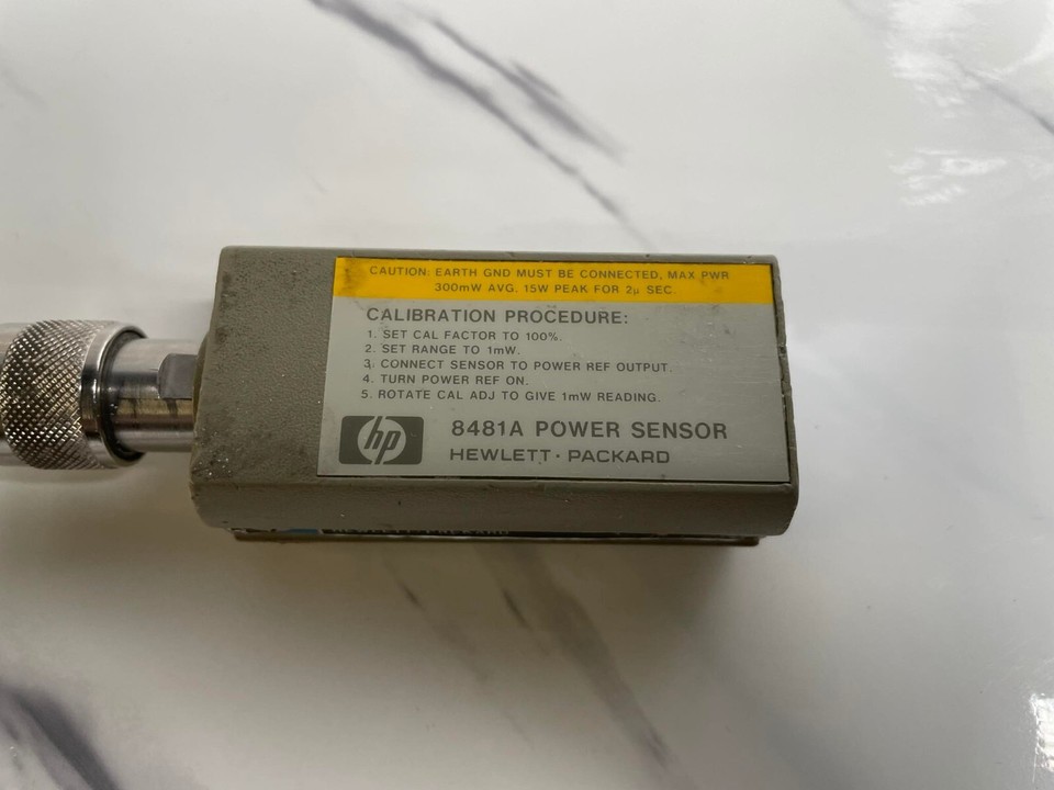HP Agilent 8481A Power Sensor, 7mm Connector, 10MHz - 18GHz, -30 to -20 ...