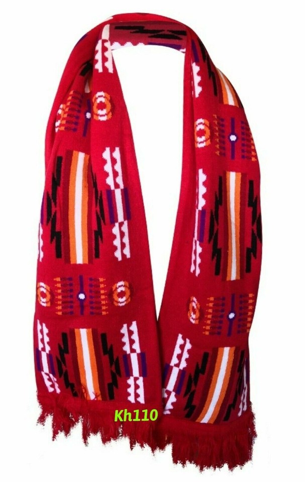 Southwest Native American Indian Navajo Print Knit Scarf-Red | eBay