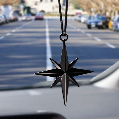 Car Auto Rearview Mirror Pendant Guide Star North Ornament Hanging ...