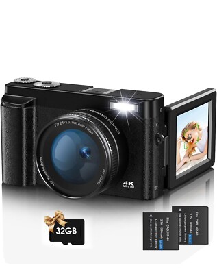 DC101 4K 48MP Resolution 16x Zoom Ultra HD Digital Camera Open Box New ...