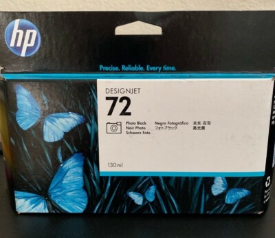 GENUINE HP DESIGNJET 72 C9370A PHOTO BLACK INK 130ml ***NEW IN BOX** | eBay