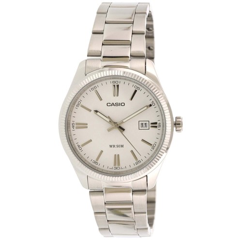 Casio New Original MTP-1302D-7A1 Men Analog Stainless Steel Watch WR ...