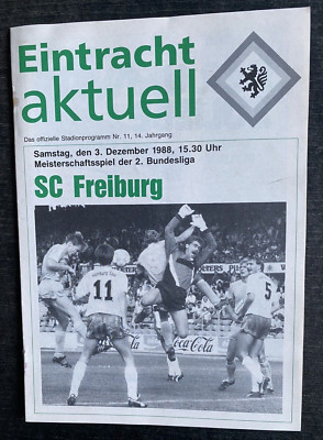 II Bl 88/89 Eintracht Braunschweig - Sc Freiburg, 03.12.1988 - Michael ...