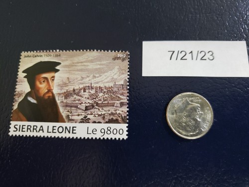 John Calvin French theologian 2017 Sierra Leone Bissau Stamp | eBay