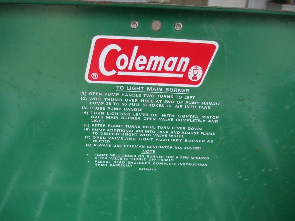 Vintage Coleman 425E Two burner Camp Stove | eBay
