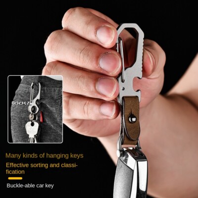 Carabiner Key Ring Clip,Car Keychain Clip,Bottle Opener Key Chain for ...