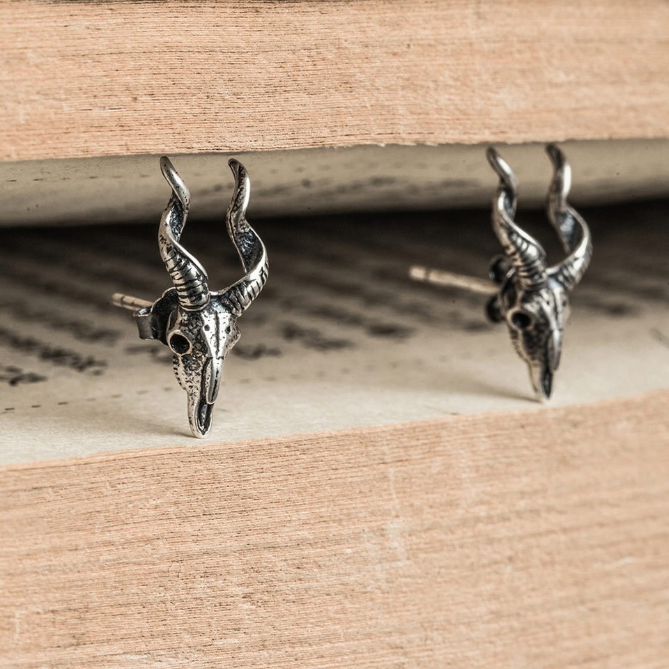 Chinese Pure Silver S925 Animal Deer Hip-Hop Fashion Earbob Earrings ...