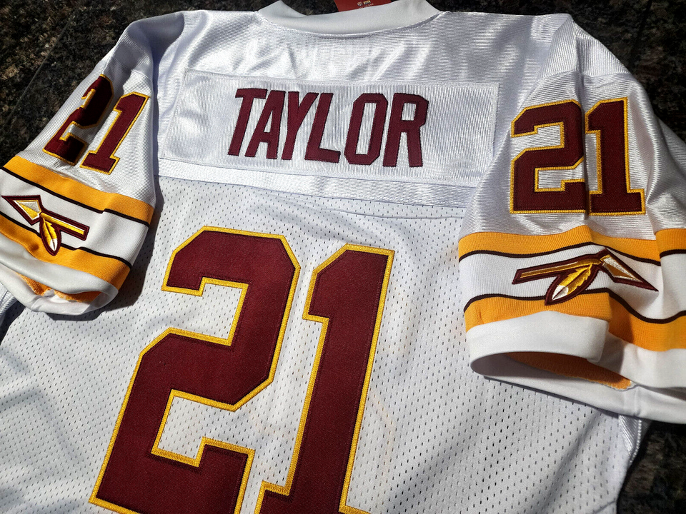 NEW w/TAG Washington Redskins #21 Sean Taylor Dual patch Stitched White ...