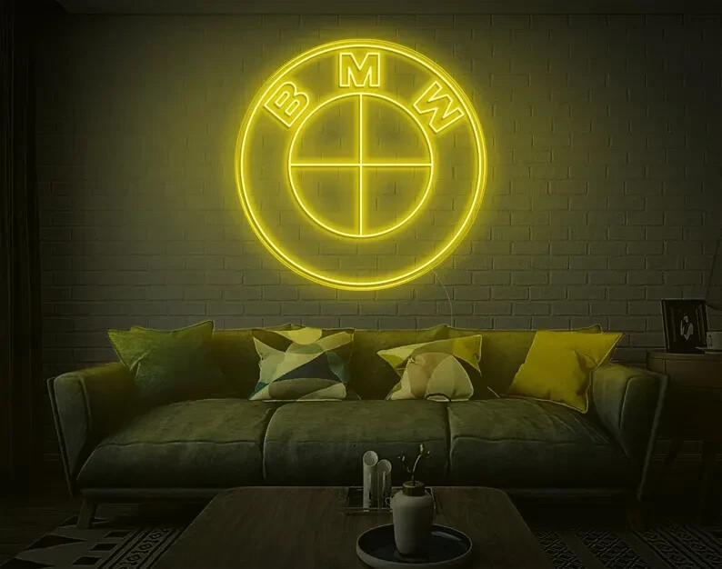 Bmw Logo Neon Sign, Bmw Neon Sign, Bmw Logo Neon Signage, Bmw M Neon ...