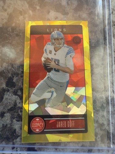 2023 Legacy Jared Goff Mini Gold Cracked Ice /10 Detroit Lions SSP | eBay