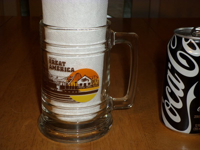 MARRIOTT's - GREAT AMERICA AMUSEMENT PARK, GLASS BEER MUG, HEAVY DUTY ...