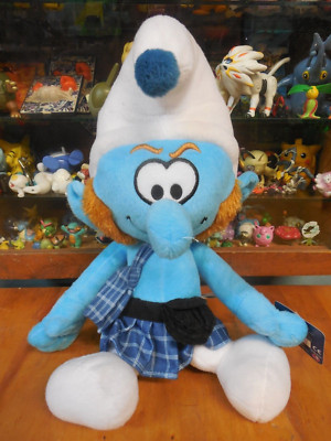 Gutsy SMURF Blue Plush 15.5" Stuffed Doll w/ Scottish Kilt, Beard & Tag ...
