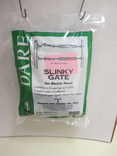 5 PK Dare 8 PC Wood T-post Slinky Spring Electric Fence Gate Kit 2222 ...
