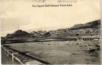 PC STEAMER POINT ADEN THE SIGNAL STAFF YEMEN (a32158) | eBay