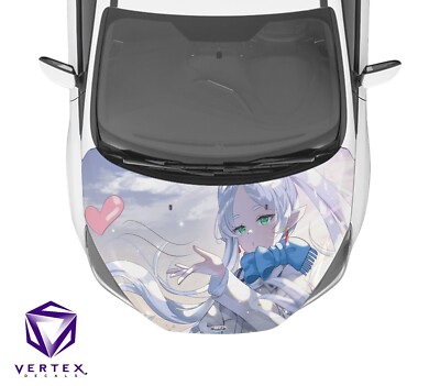 Frieren Anime Hood Wrap Weatherproof Vinyl Decal 50"X60" 1-YR Warranty ...