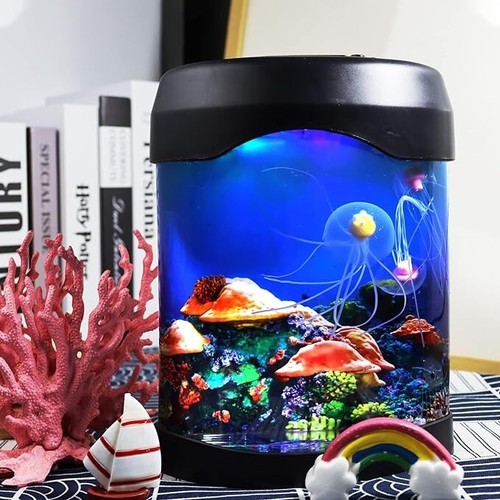 New Aquarium USB Jellyfish Lamps Electric Color Changing Tank Ocean ...