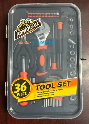 ARMOR ALL 36-PC Compact On-the-go Presicion Screwdriver WRENCH & SOCKET ...