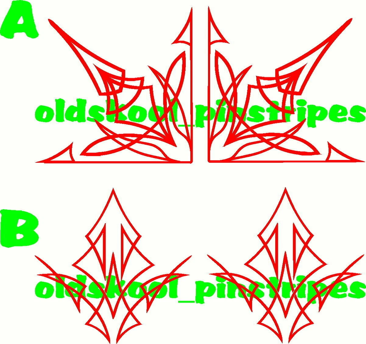 Corner Pinstripe Designs