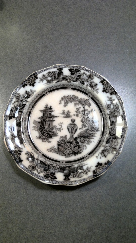 4 VTG (1864) W. Adams & Sons JEDDO Mulberry Ironstone Oriental Motif ...