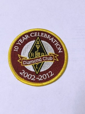 ARRL Diamond Club Ham Radio 10 Year Celebration 2002- 2012 Patch- BRAND ...