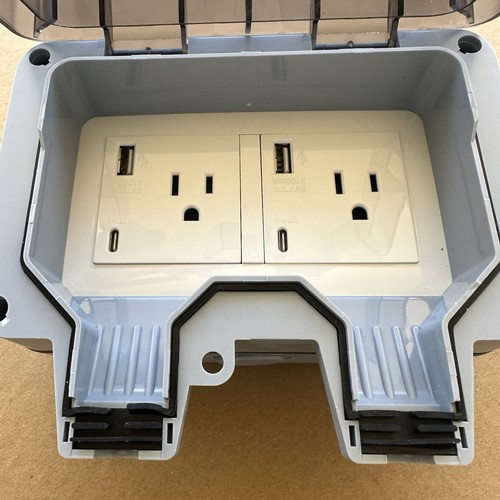Outdoor Power Socket,IP66 Weatherproof Outdoor Socket,15A 110-250V ...