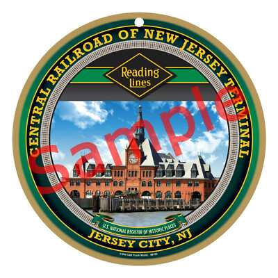 Reading Lines Logo Wood Plaque-Sign Jersey City Terminal | eBay