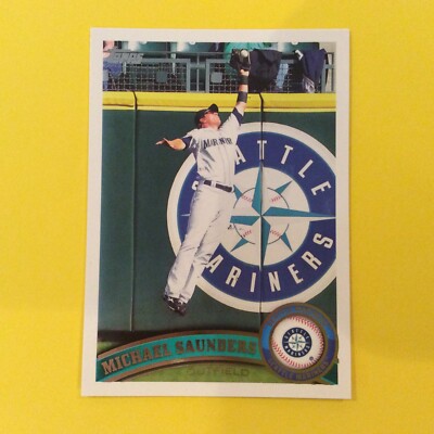 2011 Topps #252 Michael Saunders Seattle Mariners | eBay