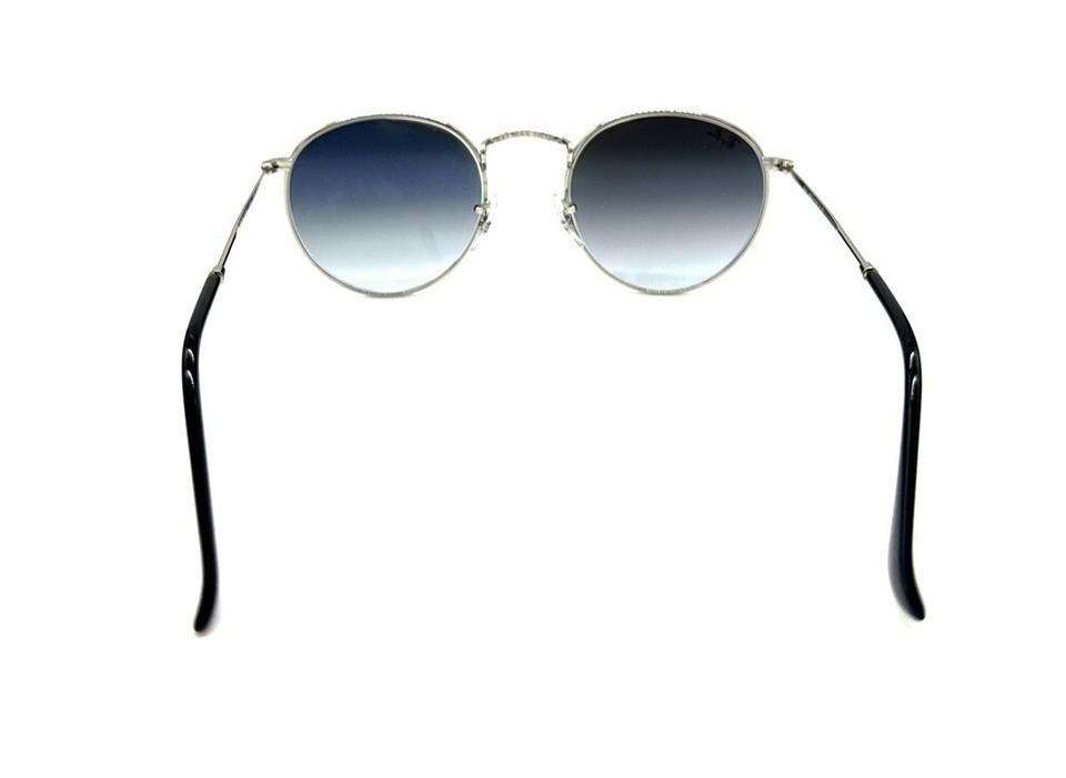 Ray Ban Round Silver 3447 003/32 Gradient Lenses Sunglasses 50mm New | eBay