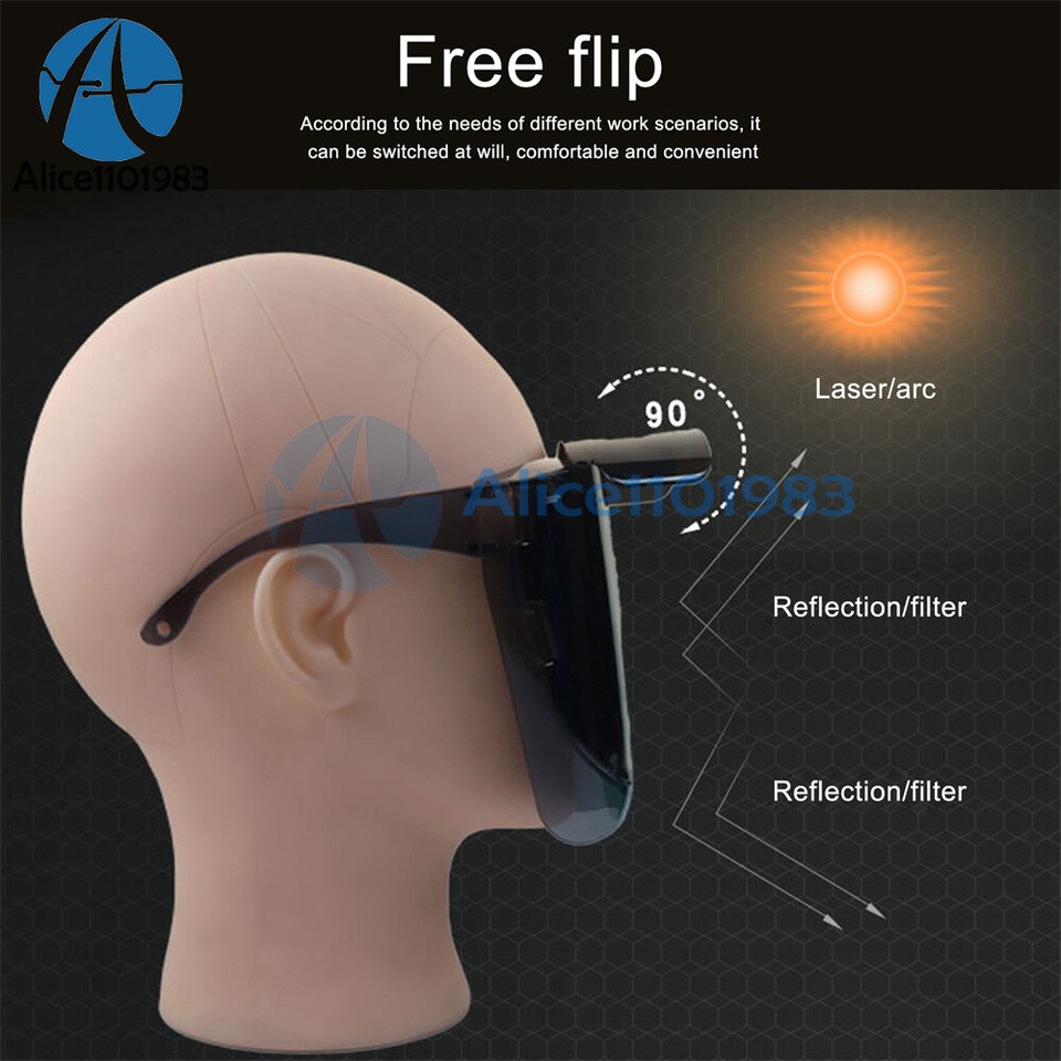 Flip Front Welding Helmet ARC Welder Grinding Shield UV Radiation Face ...