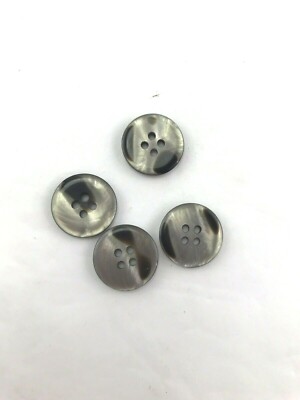 Vintage Lot of 4 silver black buttons craft sewing scrapbook | eBay