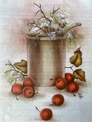 CROCK & CHERRIES Decorative Painting Pattern Packet MARY OWENS Pen ...