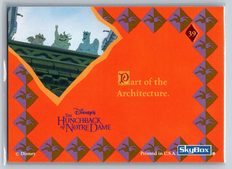 1996 Skybox The Hunchback of Notre Dame Victor Hugo Laverne Humor Card ...