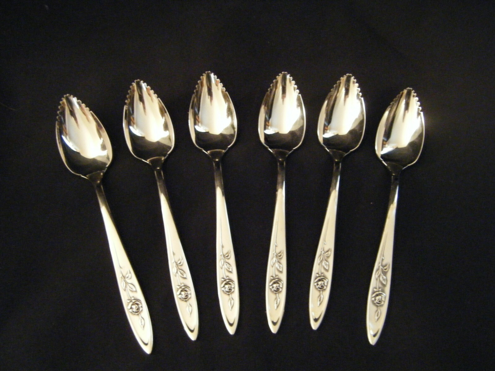 Oneida Community MY ROSE Fruit / Grapefruit Spoons (Set of 6) REDUCED ...