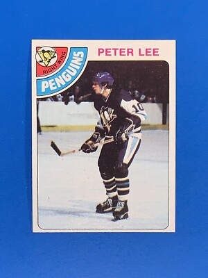 1978-79 Topps Peter Lee Rookie Card #244 Pittsburgh Penguins Set Break ...