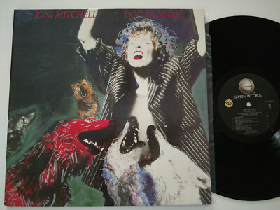 JONI MITCHELL LP DOG EAT DOG 1985 GEFFEN GHS 24074 1ST PRESS SRC ...