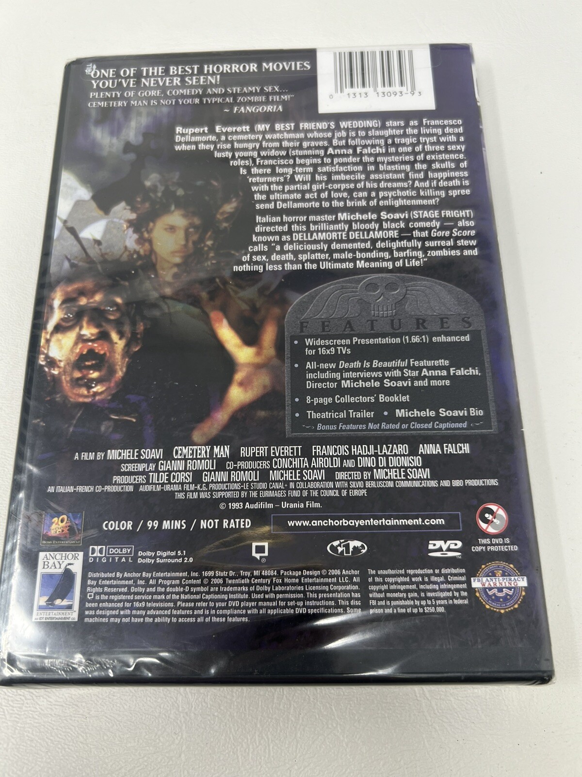 Cemetery Man (DVD, 1994 Film) Rupert Everett, Italian Horror Comedy NEW ...