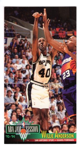 1993-94 NBA JAM SESSION WILLIE ANDERSON CARD #201 **NM-MT** SAN ANTONIO ...