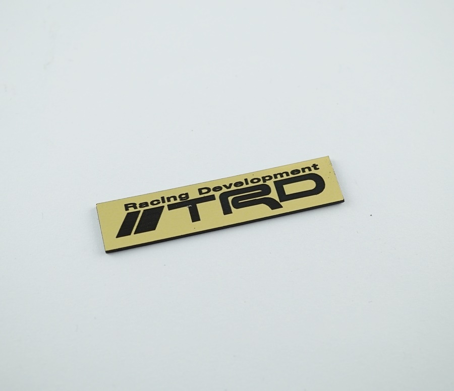 TD-14 Plastic Gold Racing Development Sticker Emblem Decal for Toyota 6 ...