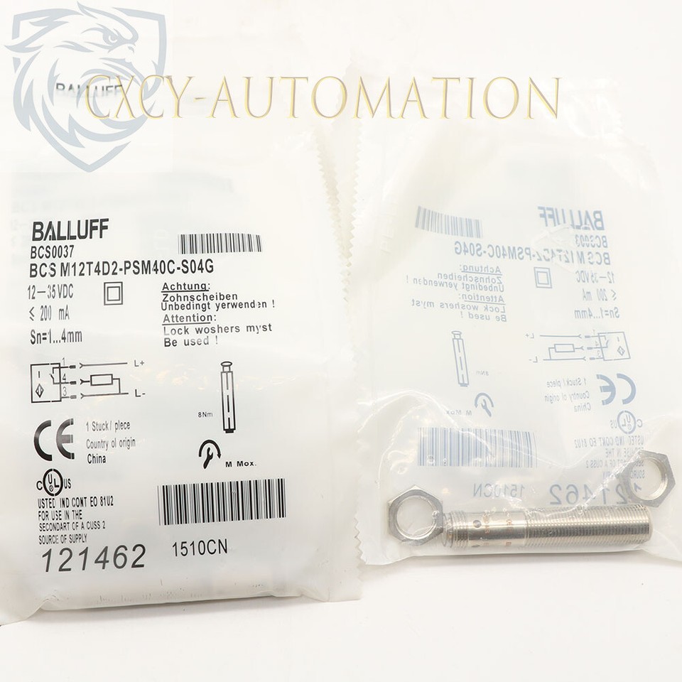 1PCS New For BALLUFF BCS0037 BCS M12T4D2-PSM40C-S04G Proximity Sensor ...