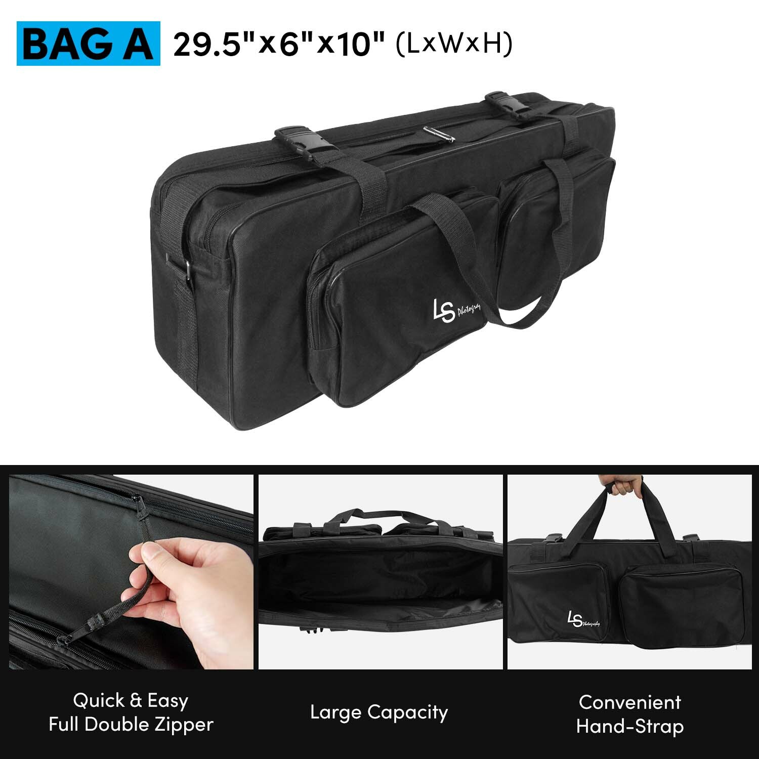 41" 36" 33" 30" 6" Photo Equipment Carry Bags for Light Stand Tripod ...