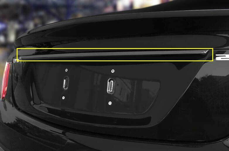 Black Titanium Rear Door Trunk Lid Tailgate Strip 1pc For Cadillac CT5 ...
