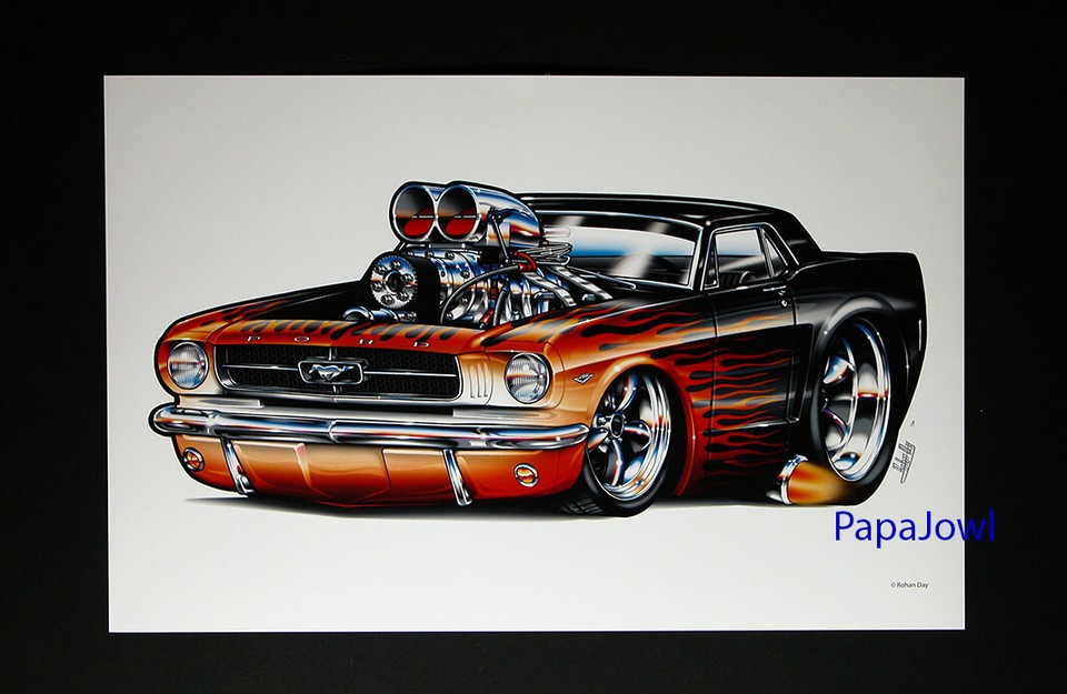 (3) Ford Mustang Shelby Muscle Machines Art Prints Posters Rohan Day 11 ...