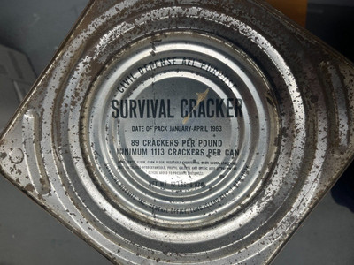 US Civil Defense Survival Ration Crackers - Sealed 1963 Unopened large ...