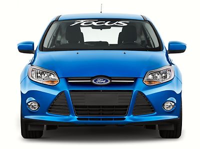 Ford Focus SOLID LETTERS Windshield Banner Decal 4" x 28" Many Colors ...