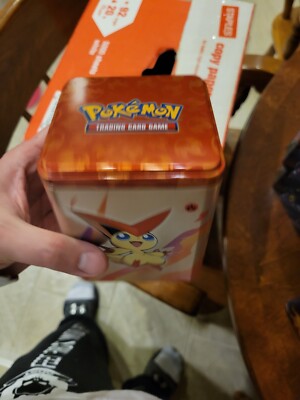 2022 Pokemon Trading Card Game Fire Stacking Tin ONLY Empty Charizard ...